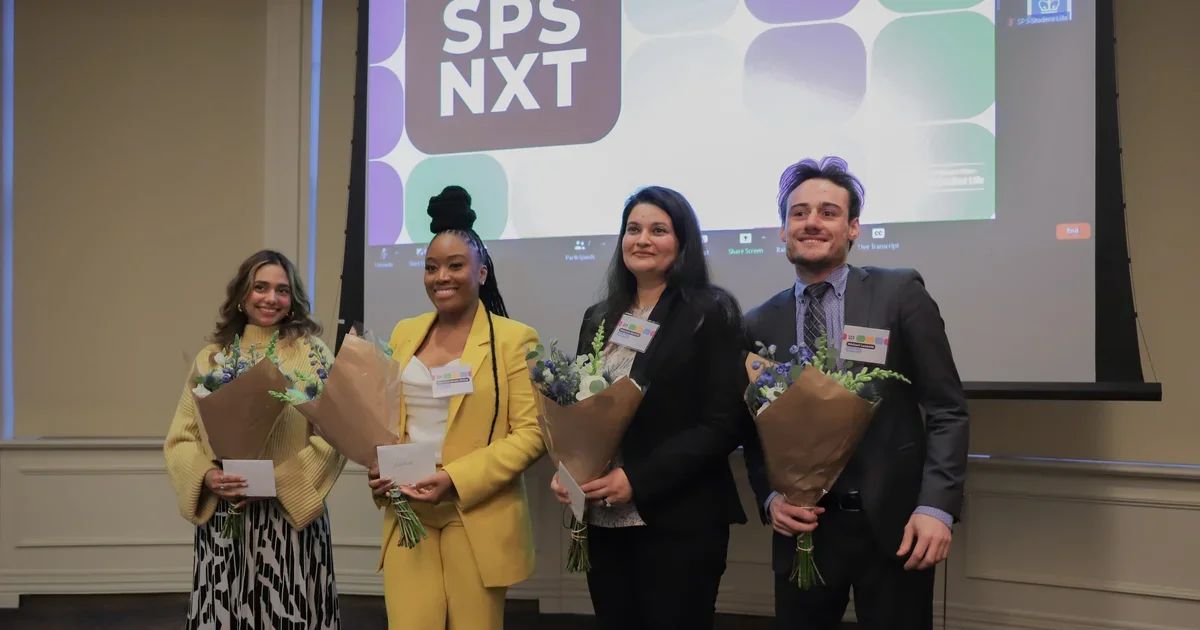 At the Inaugural SPS Next Event, Students Take the Stage to Share ...