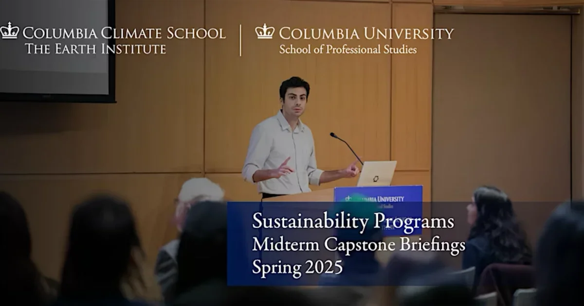 Sustainability Graduate Programs Midterm Capstone Briefings: Spring ...