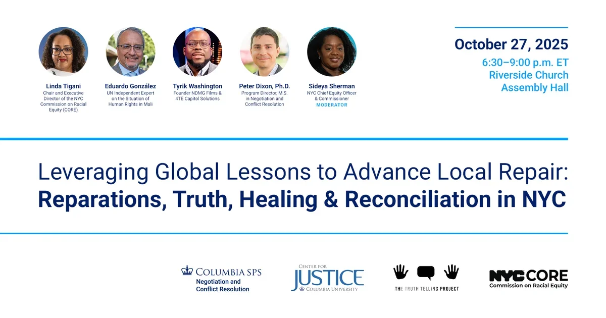 Leveraging Global Lessons to Advance Local Repair: Reparations, Truth ...